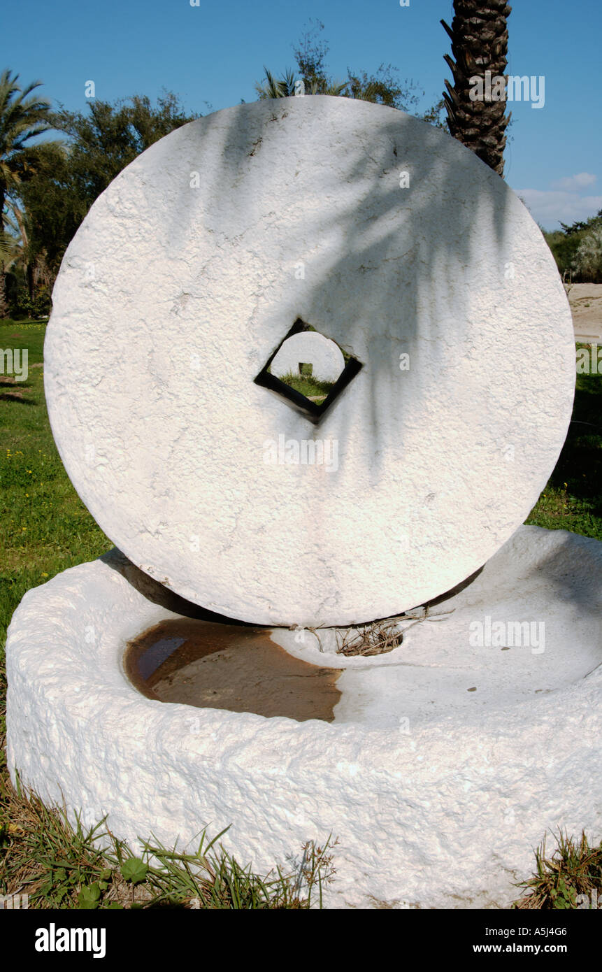 ancient grinding stones from a flourmill Eretz Israel Museum AKA Haartz ...