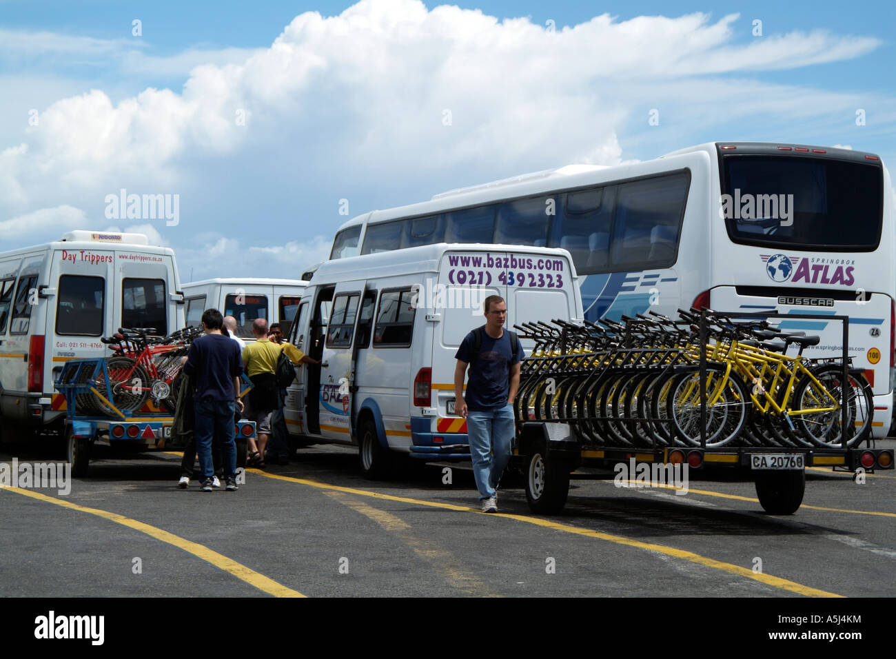 Cycle renting and touring Cape Point South Africa RSA .Bicycles on a ...