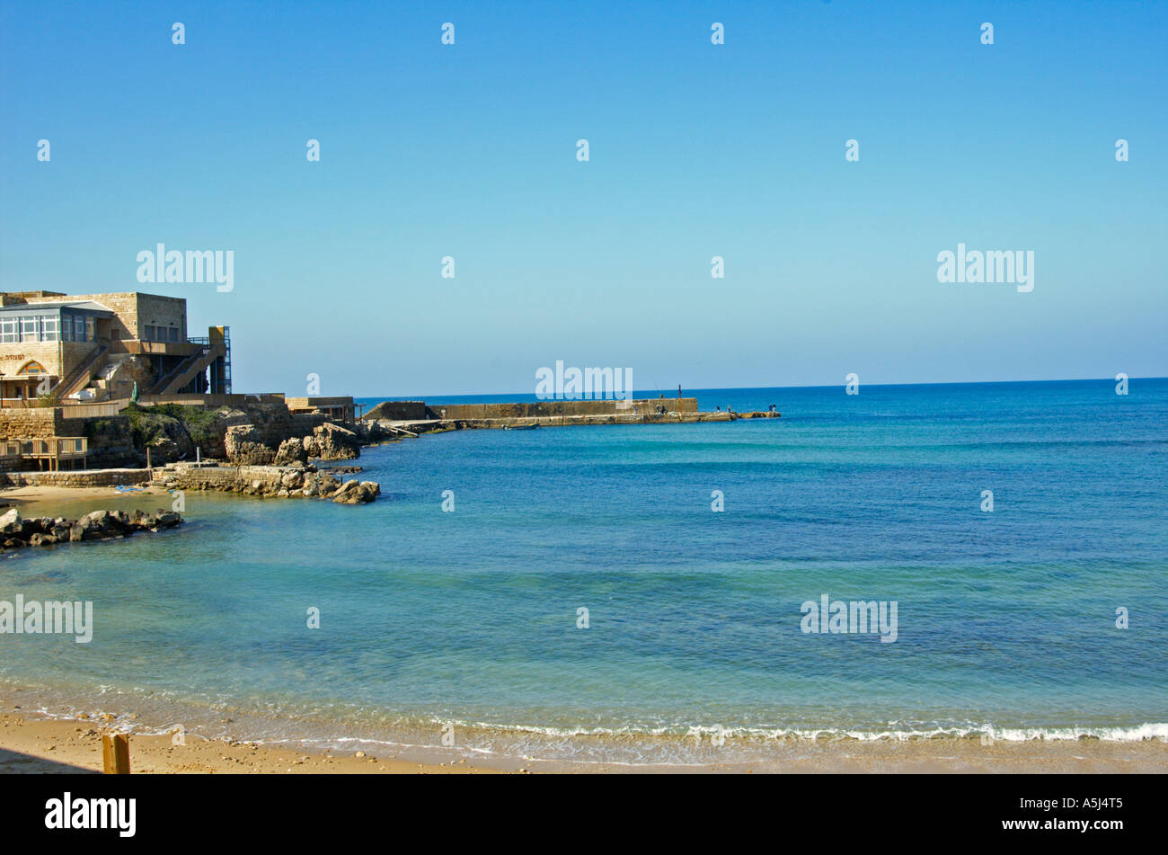the old Caesarea port Caesarea a town built by Herod the Great Stock ...
