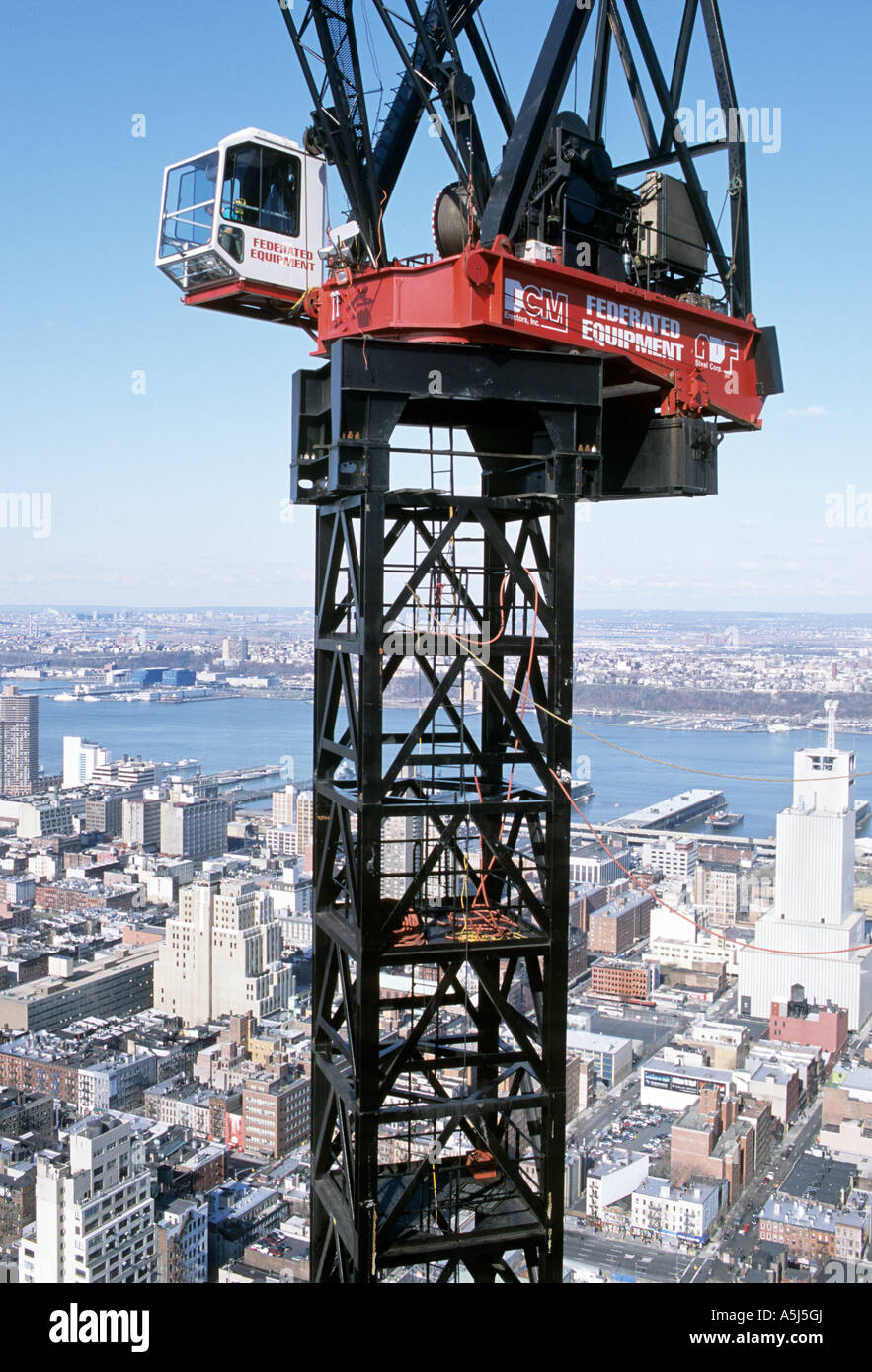 Crane used to build the new Random House building at 1745 Broadway in ...