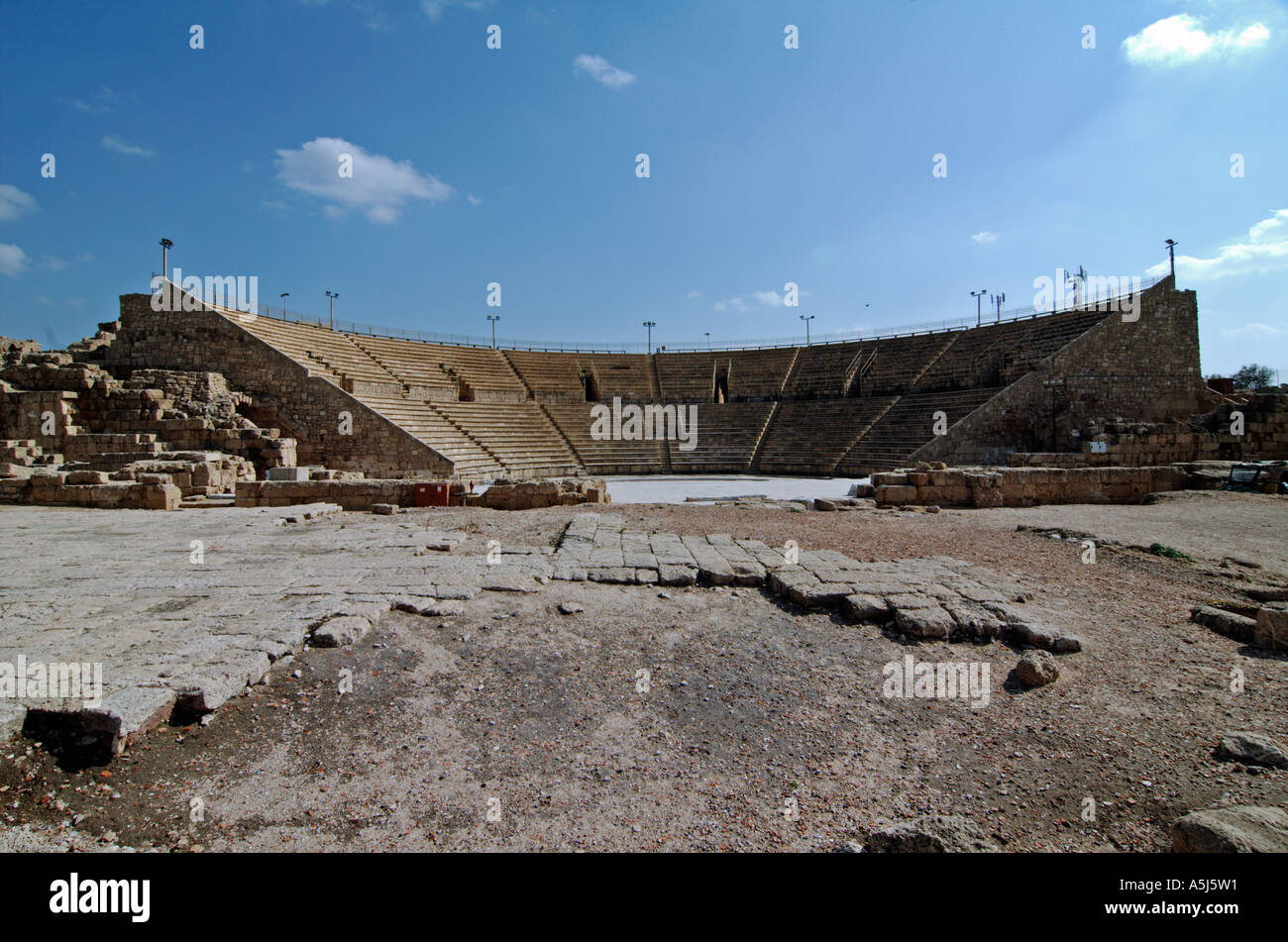 The amphitheater on the city s southern shore Caesarea Stock Photo - Alamy