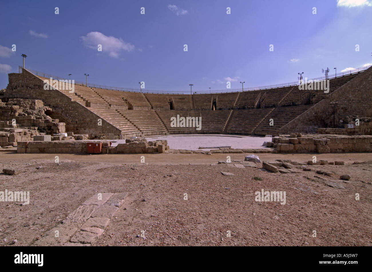 The amphitheater on the city s southern shore Caesarea Stock Photo - Alamy