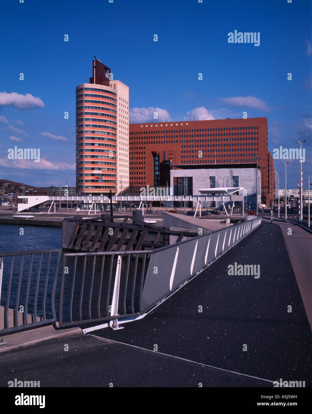 Modern office building in the Wilhelmina area of Rotterdam Holland ...