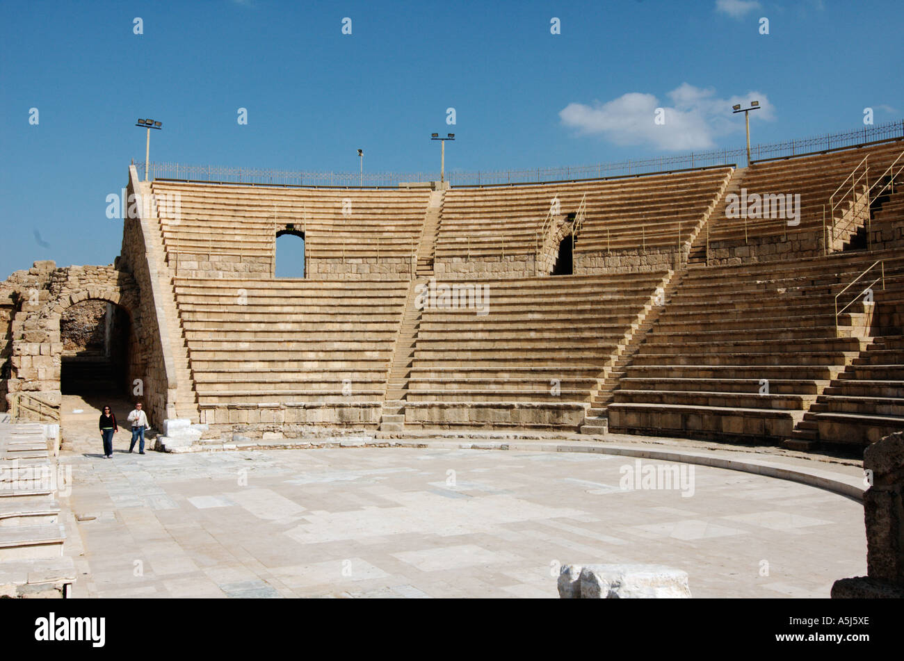 The amphitheater on the city s southern shore Caesarea Stock Photo - Alamy