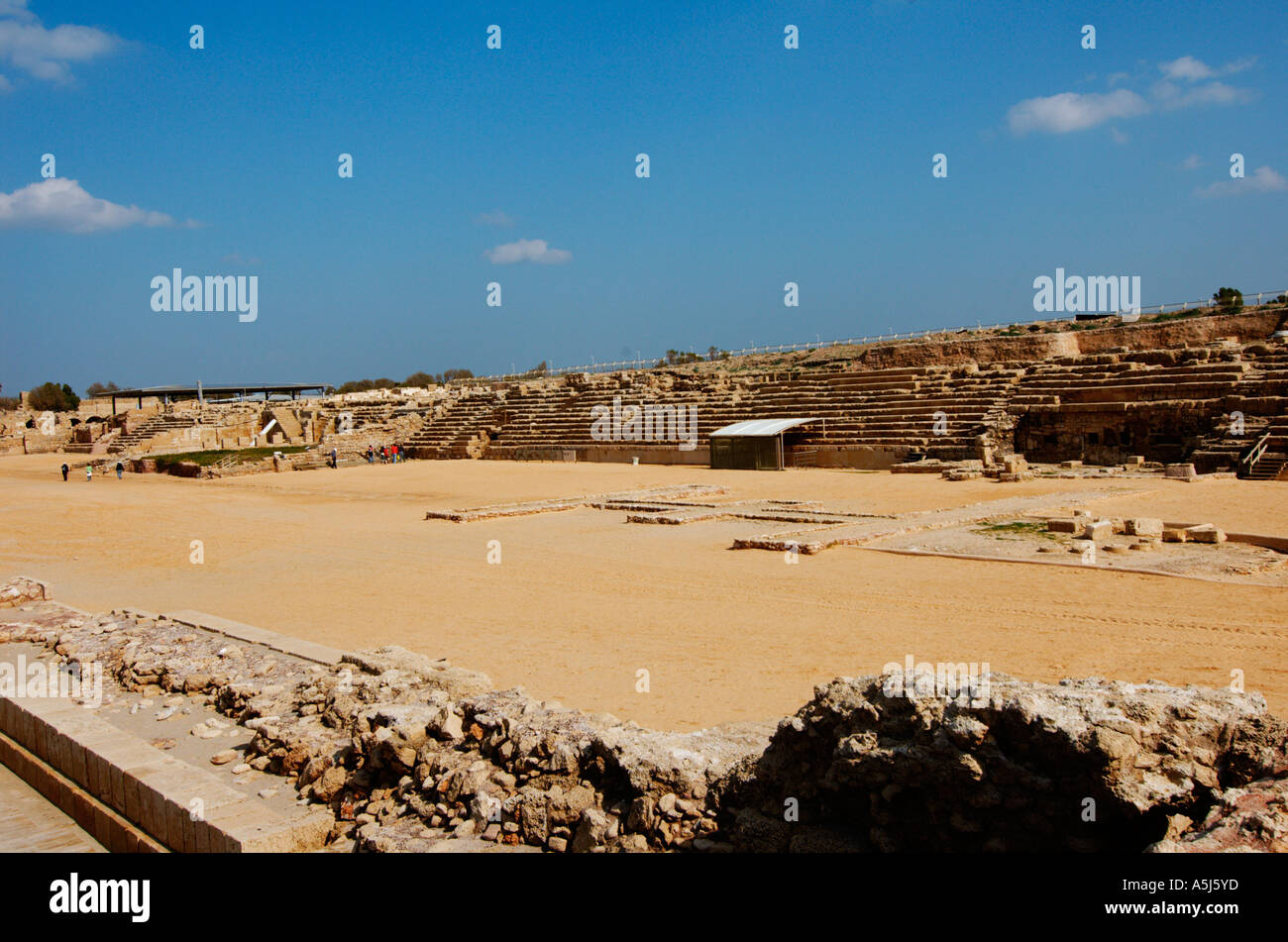 The arched spectators seats at the hippodrome Caesarea Stock Photo - Alamy