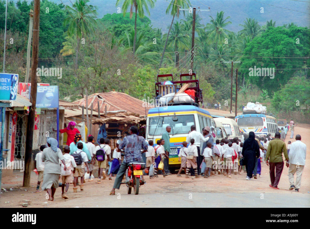 Local bus in Arusha, Tanzania Stock Photo - Alamy