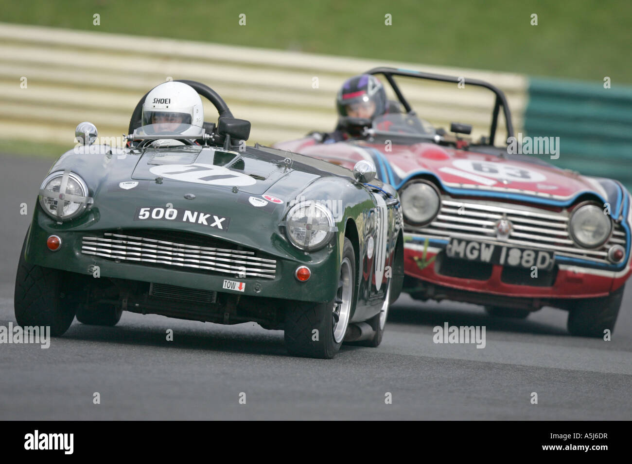 Action at Croft racing circuit Stock Photo - Alamy