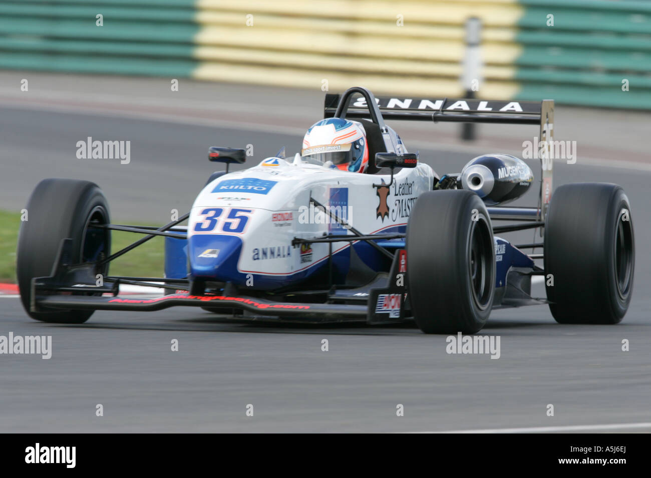 A single seater at Croft racing circuit Stock Photo - Alamy
