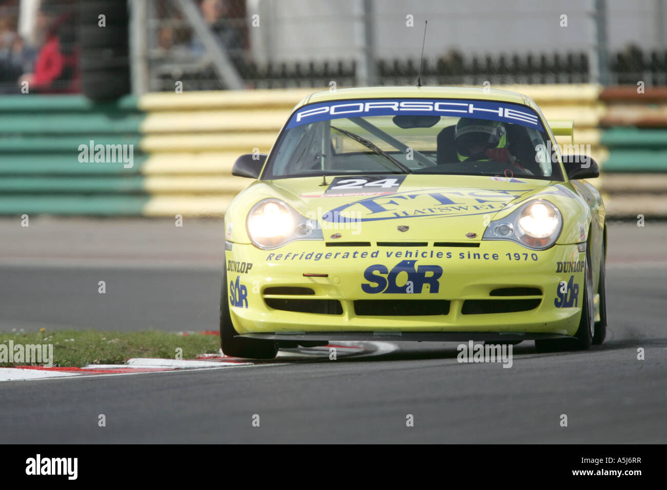 Competing at Croft racing circuit Stock Photo - Alamy
