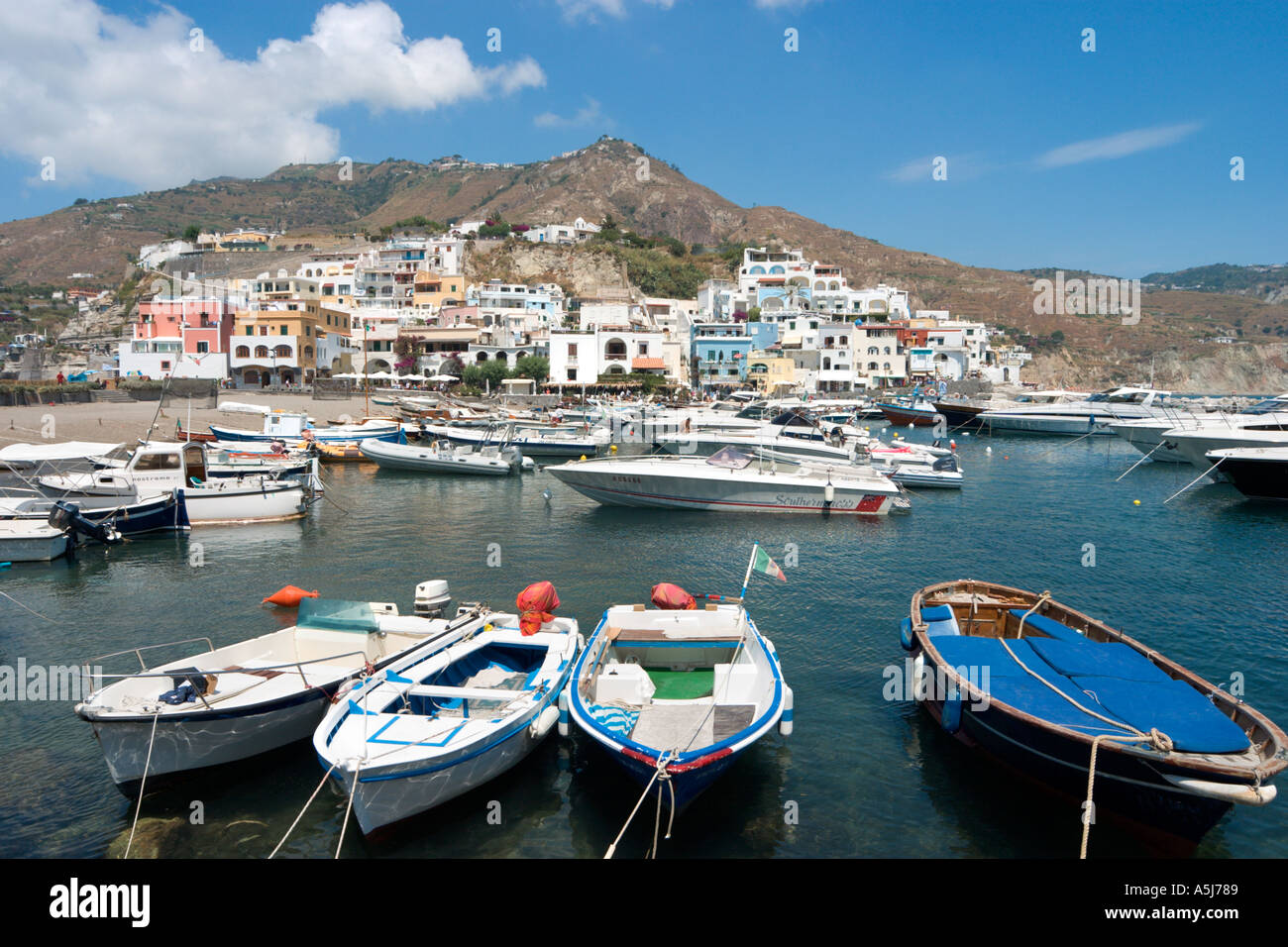 Sant Angelo Harbour, Ischia, Italy Stock Photo - Alamy
