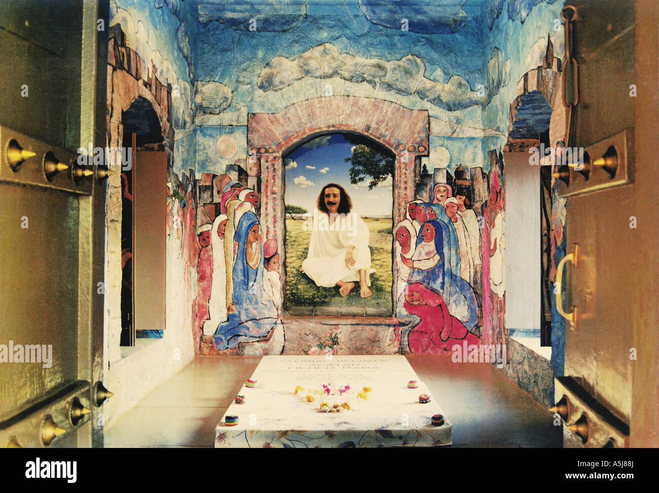 Portrait of Avatar Meher Baba Samadhi at Ahmednagar Maharashtra India ...