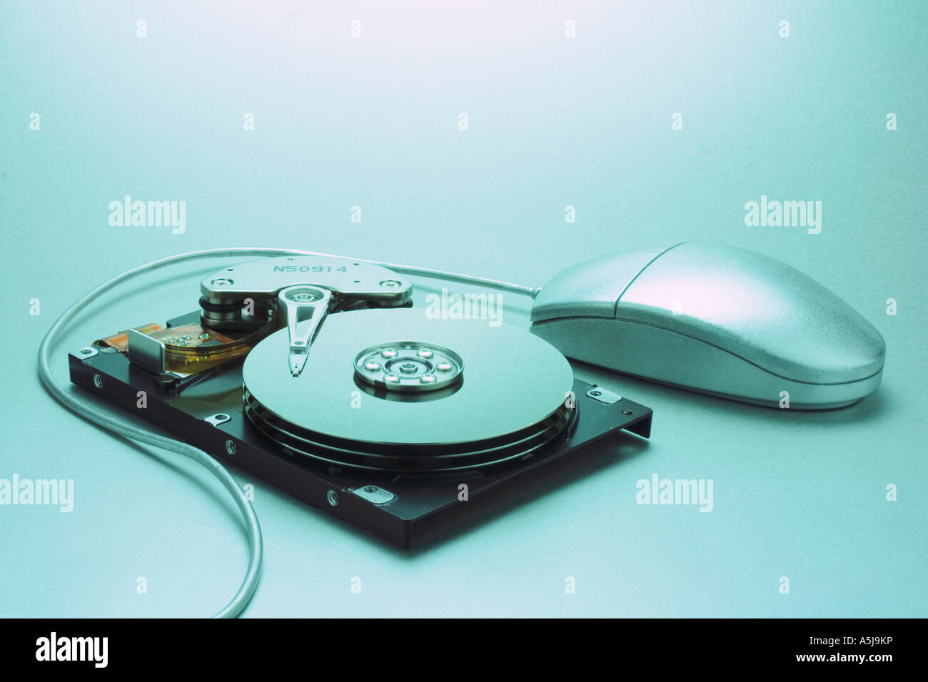 Computer Mouse and Hard Disk Stock Photo - Alamy