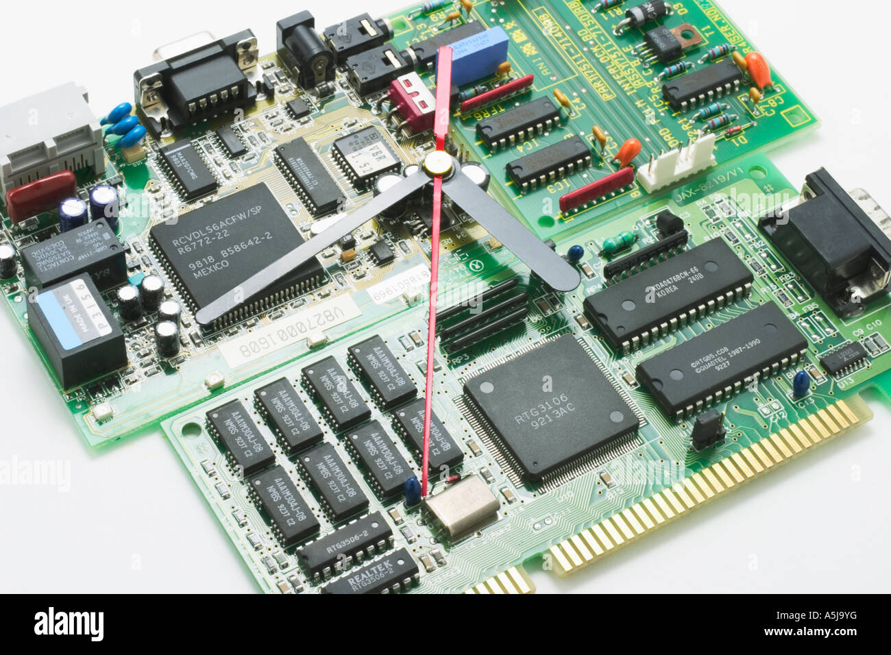Circuit boards clock hi-res stock photography and images - Alamy
