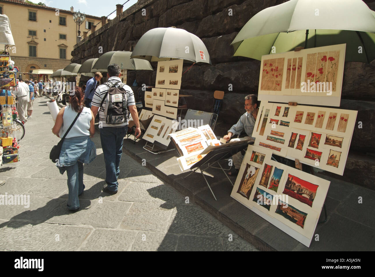 Artists work in florence italy hi-res stock photography and images - Alamy