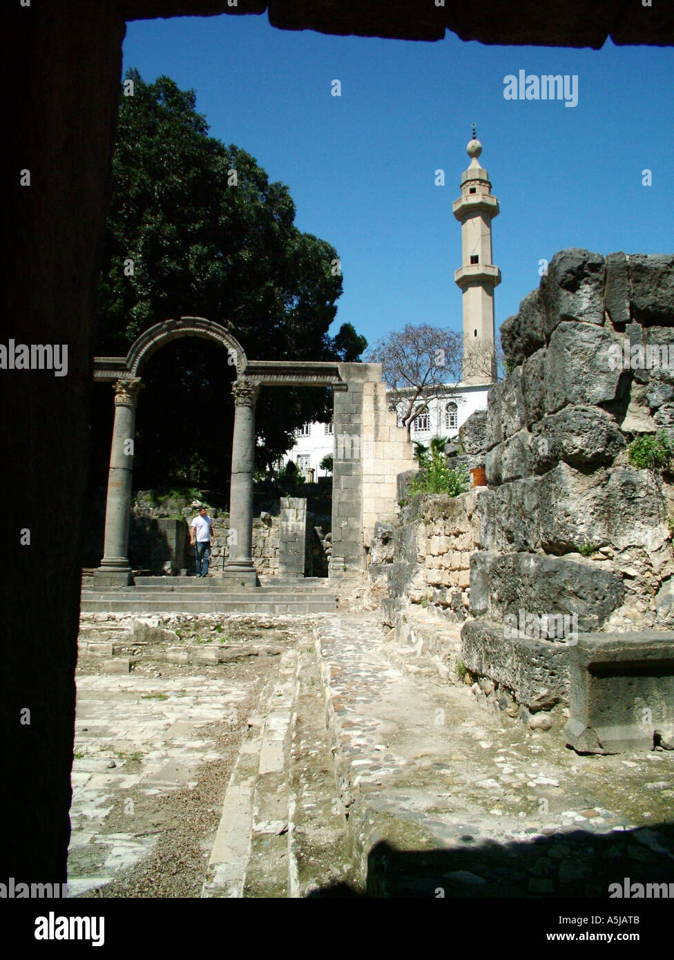 Roman ruins at Hamat Gader Israel Stock Photo - Alamy