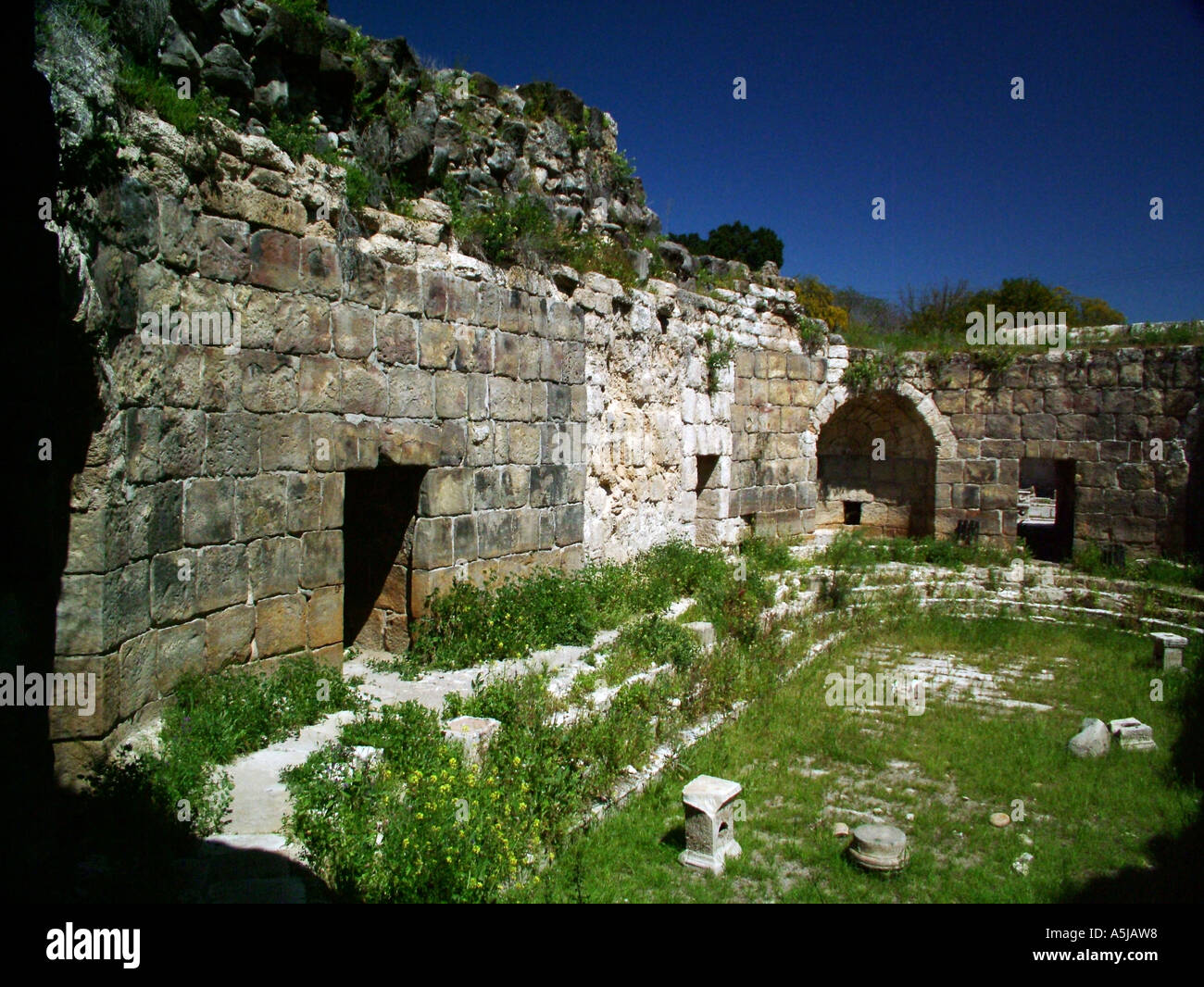 Roman ruins at Hamat Gader Israel Stock Photo - Alamy
