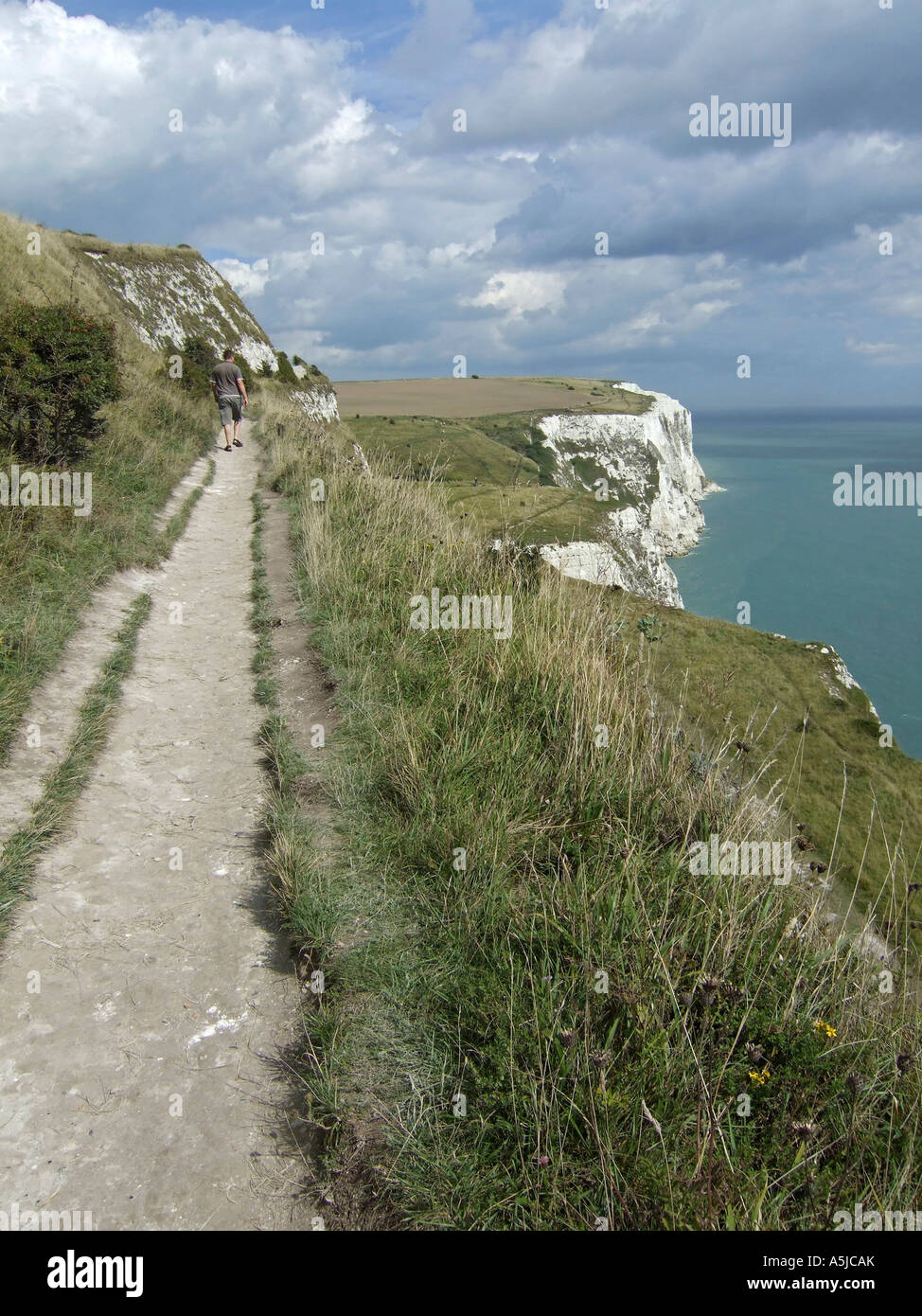 Above the white cliffs of Dover, Kent, England, UK Stock Photo - Alamy