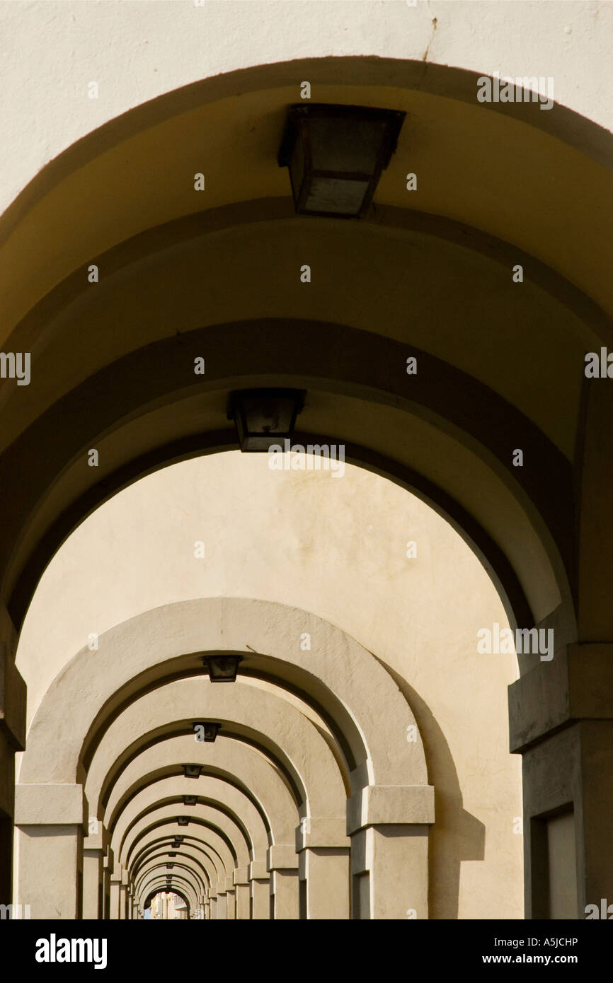 Arcade, Florence, Italy Stock Photo - Alamy