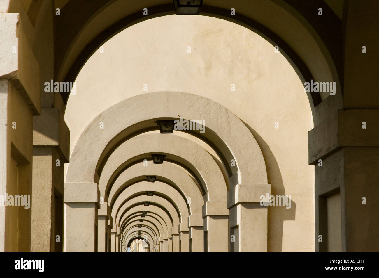 Arcade, Florence, Italy Stock Photo - Alamy