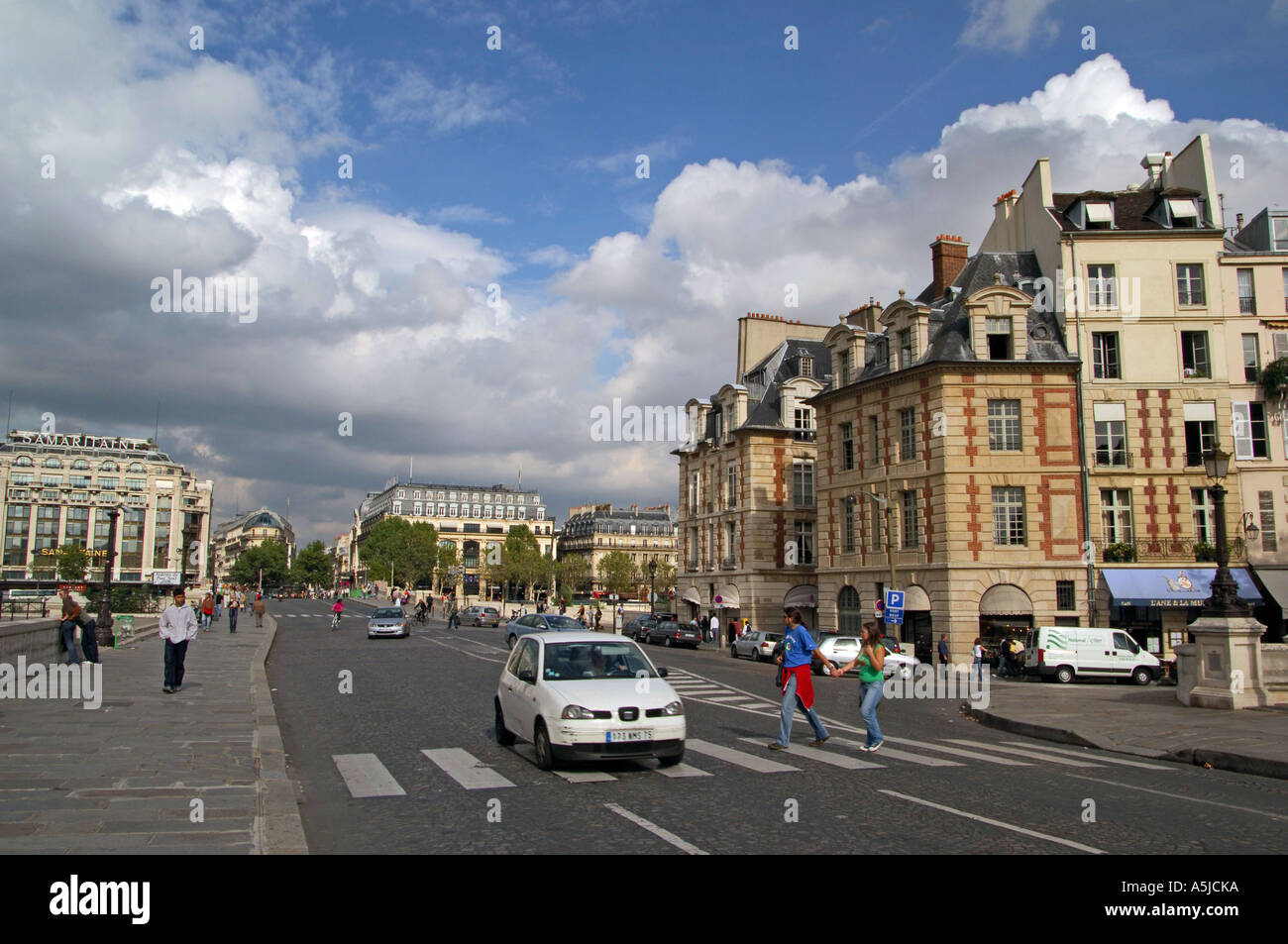 September 2005. Paris, France. An example of architecture in downtown ...