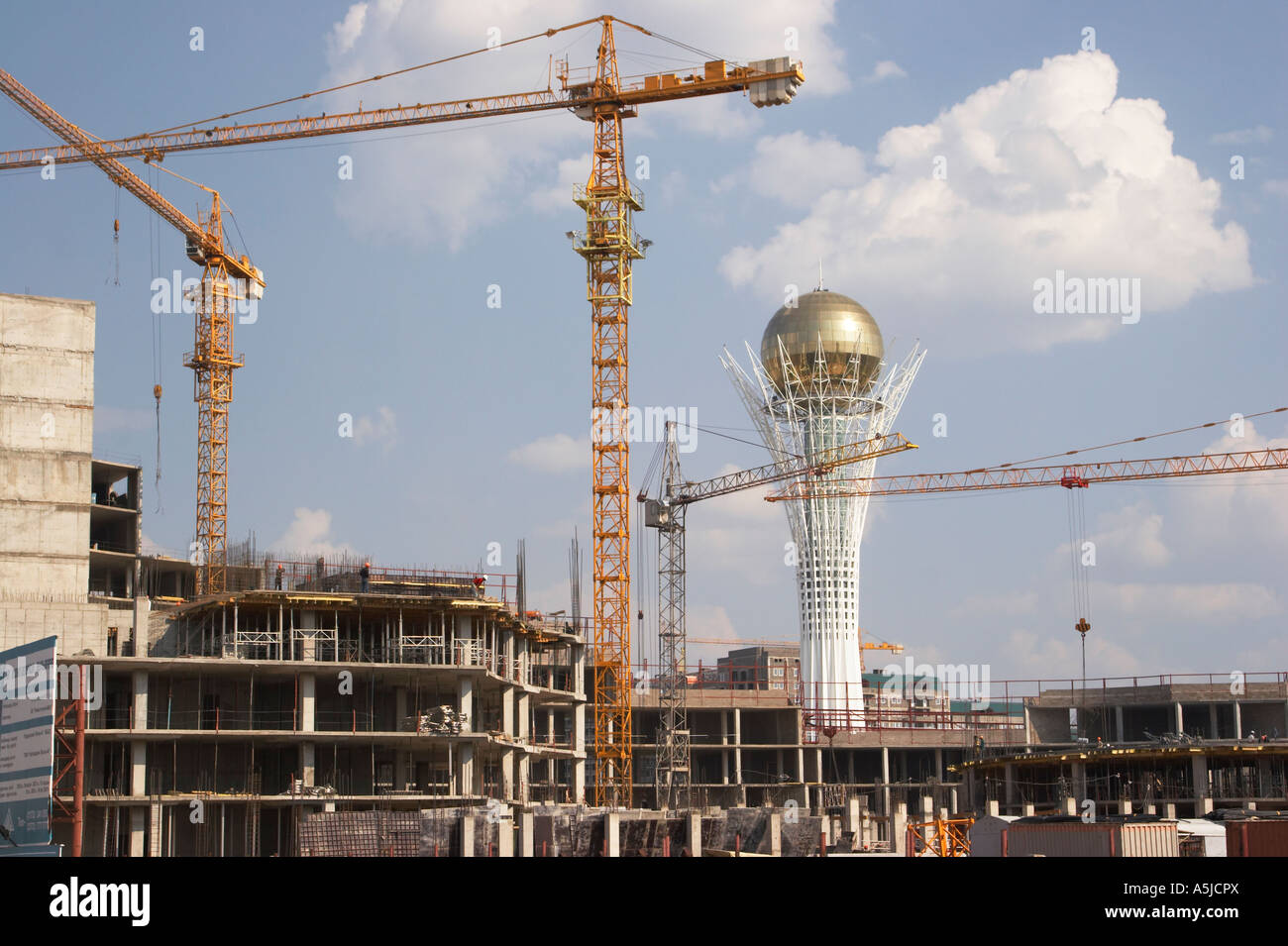 Construction Site, Astana Stock Photo - Alamy