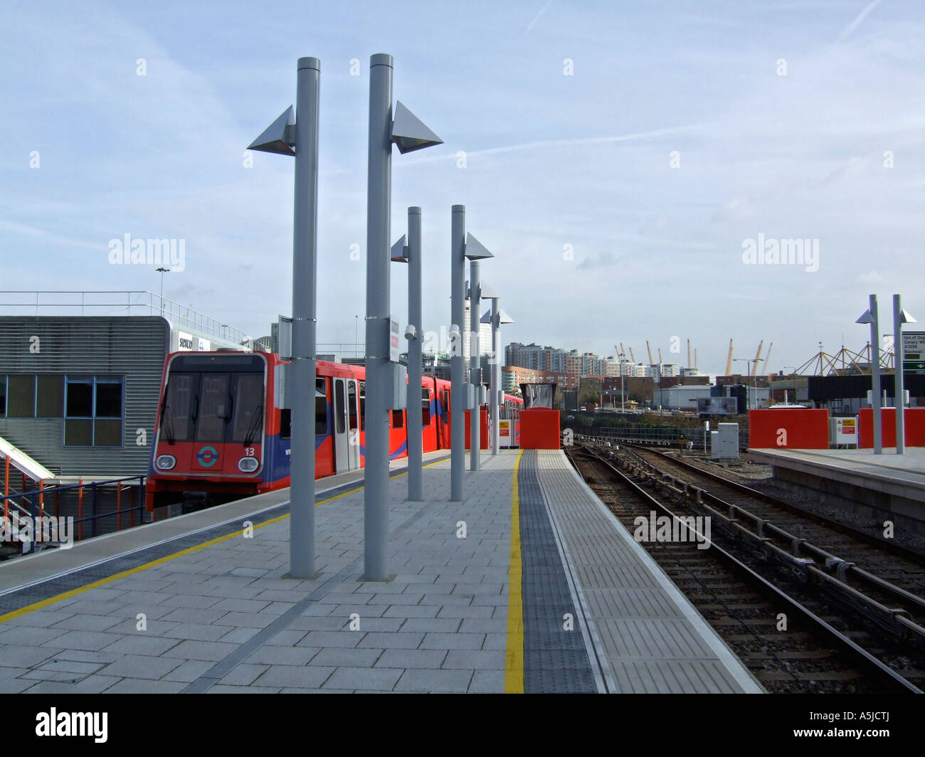 Poplar station, Docklands Light Railway, London, England UK Stock Photo ...