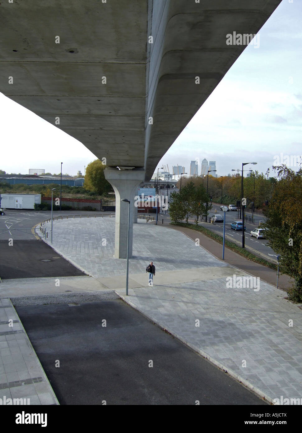 Rail Bridge at Pontoon Dock Station, London, England UK Stock Photo - Alamy