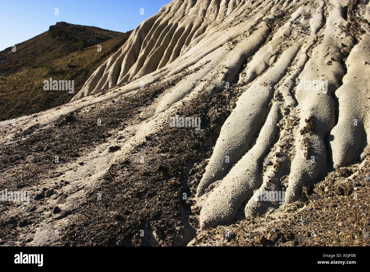 Desolate desert erosion in the Red Rock Canyon state park Stock Photo ...