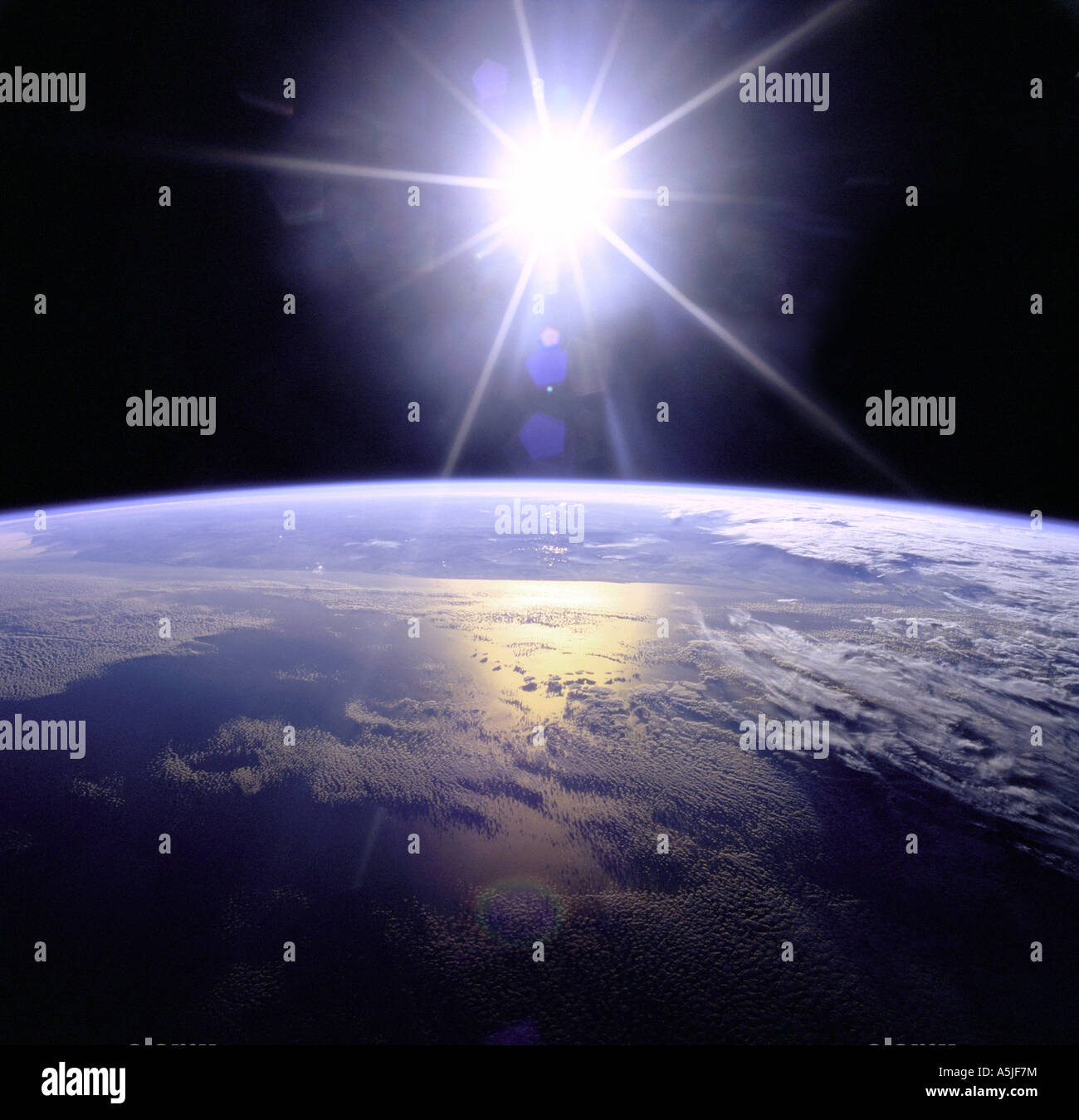 Earth and Sun Stock Photo - Alamy