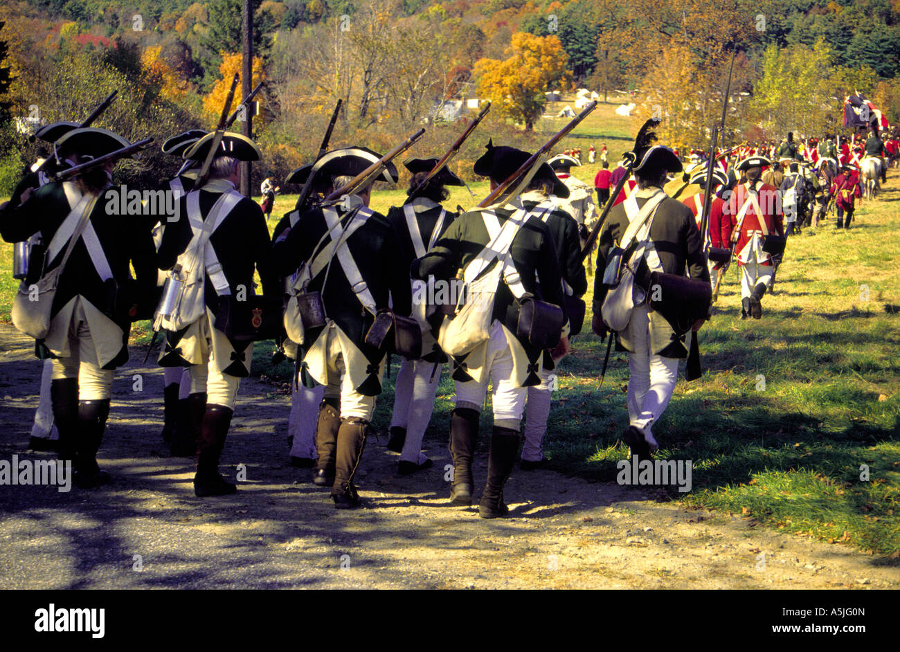 Revolutionary war enactment usa hi-res stock photography and images - Alamy