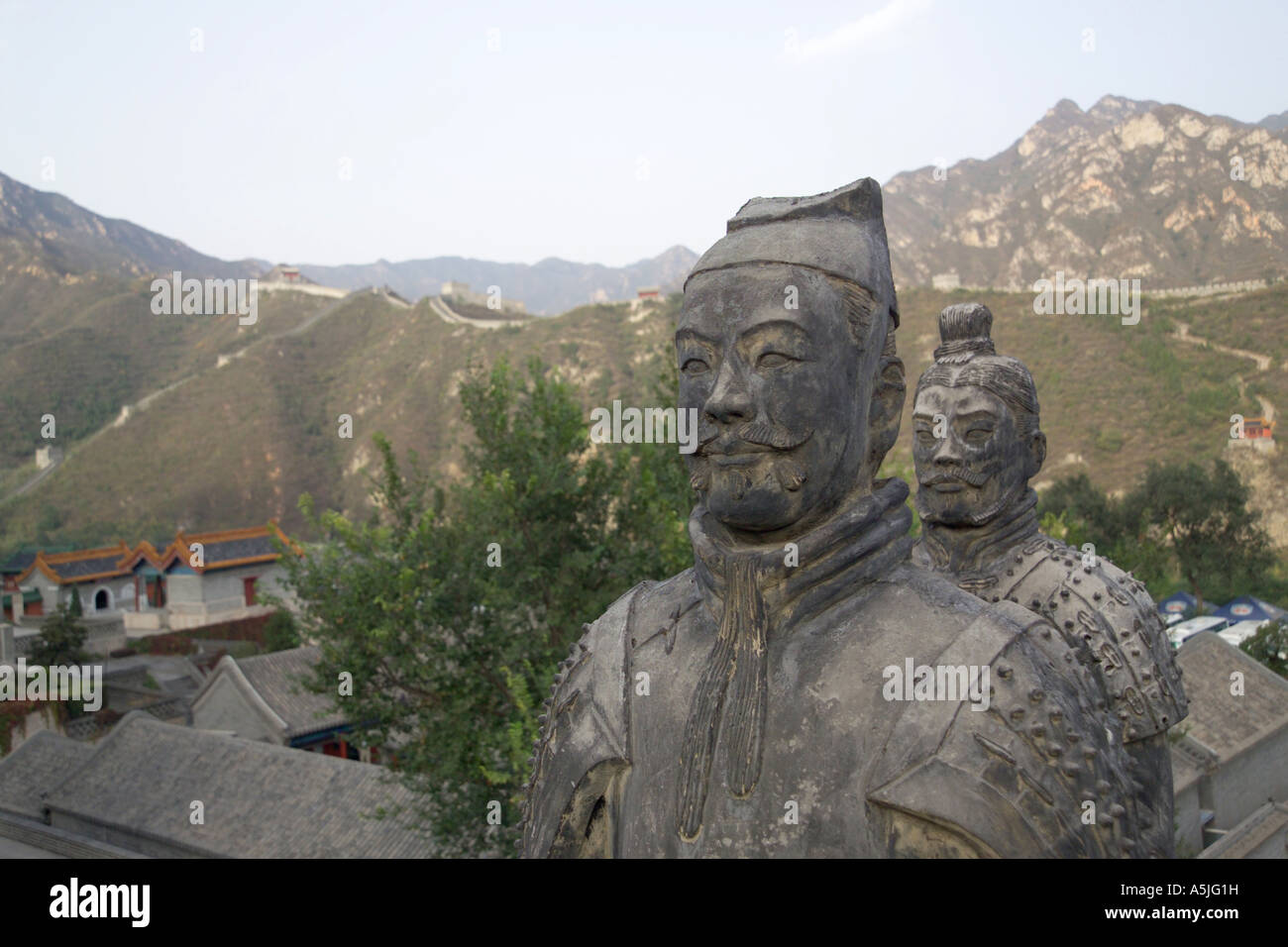 terracotta warriors at the Great Wall Stock Photo - Alamy