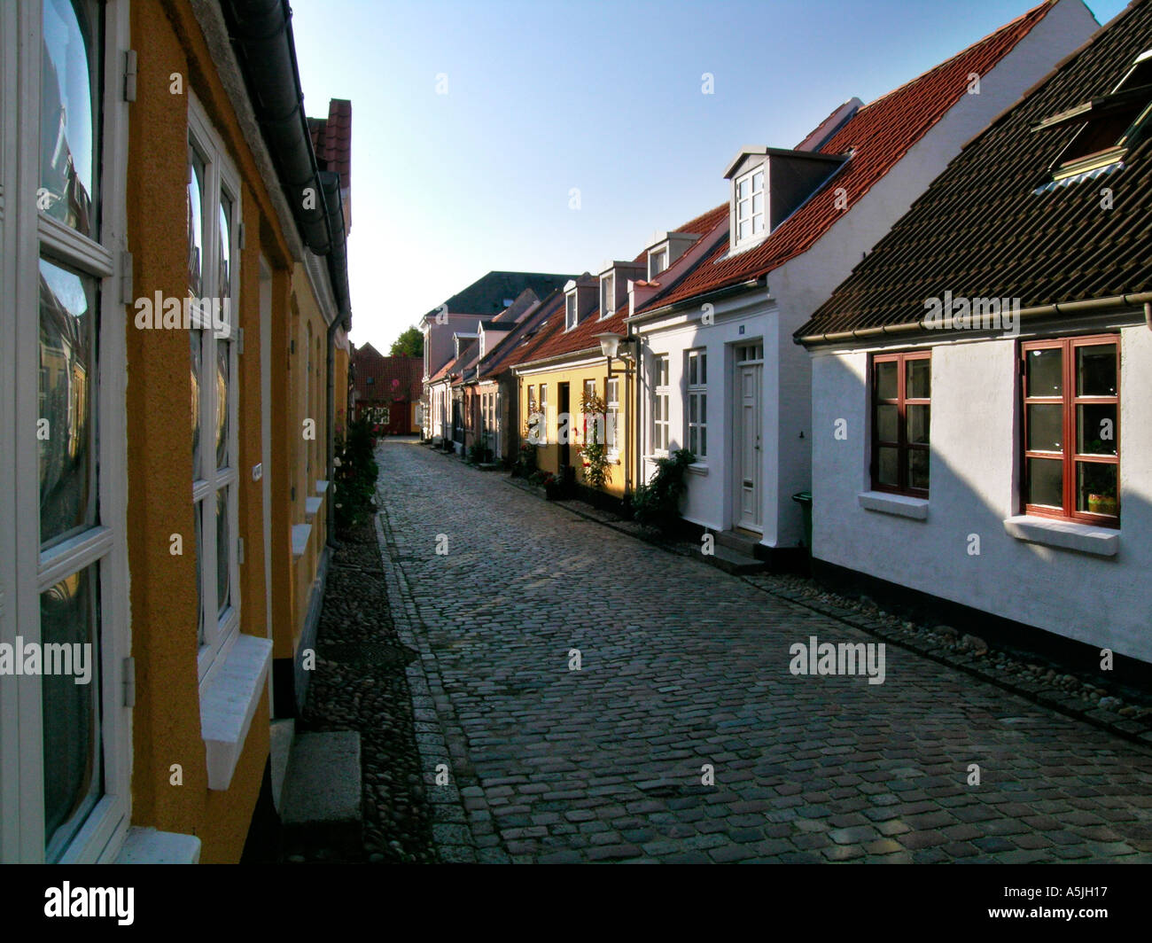 old houses in the town Varde in Denmark Jutland Stock Photo - Alamy