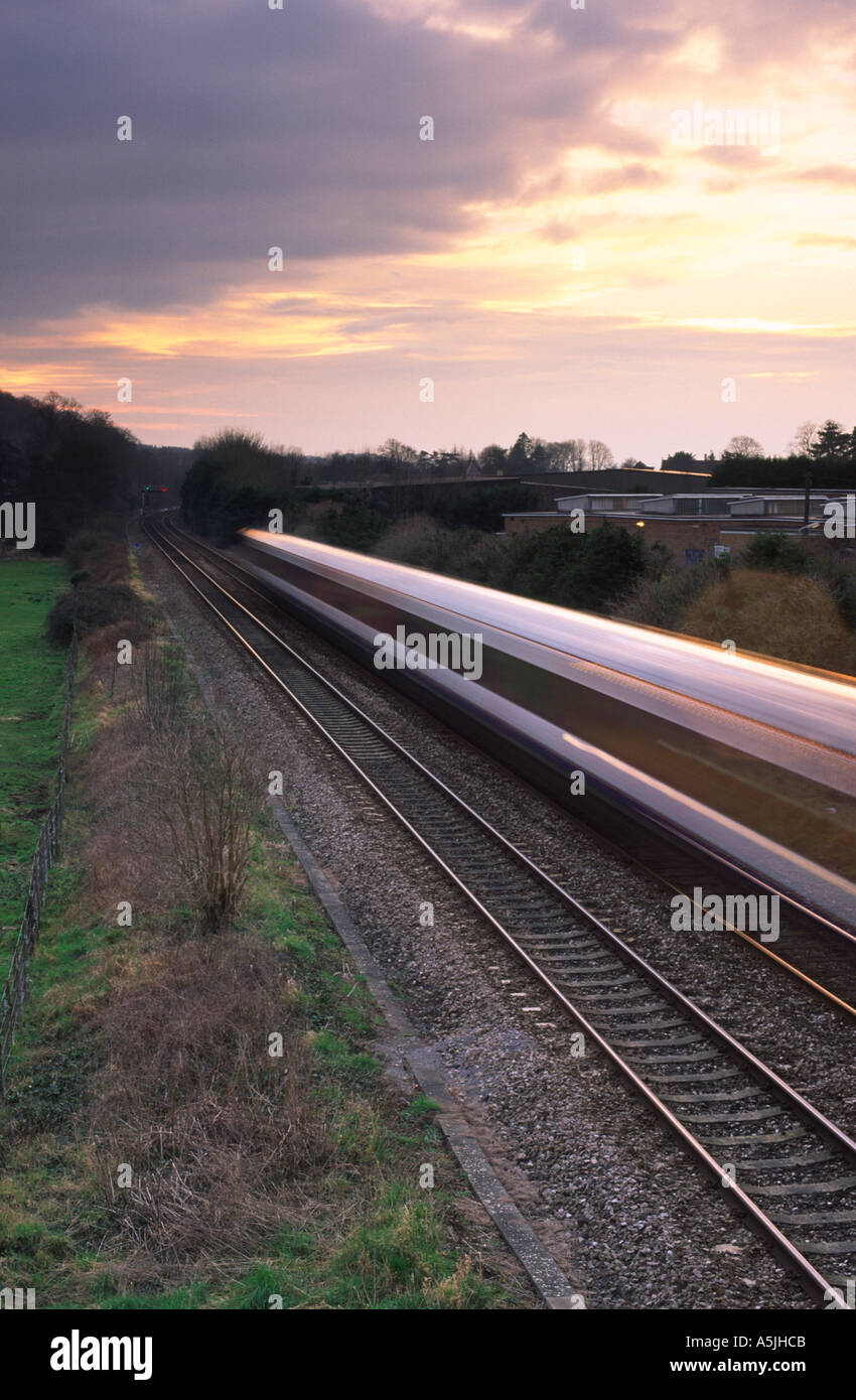 Long distance train line hi-res stock photography and images - Alamy
