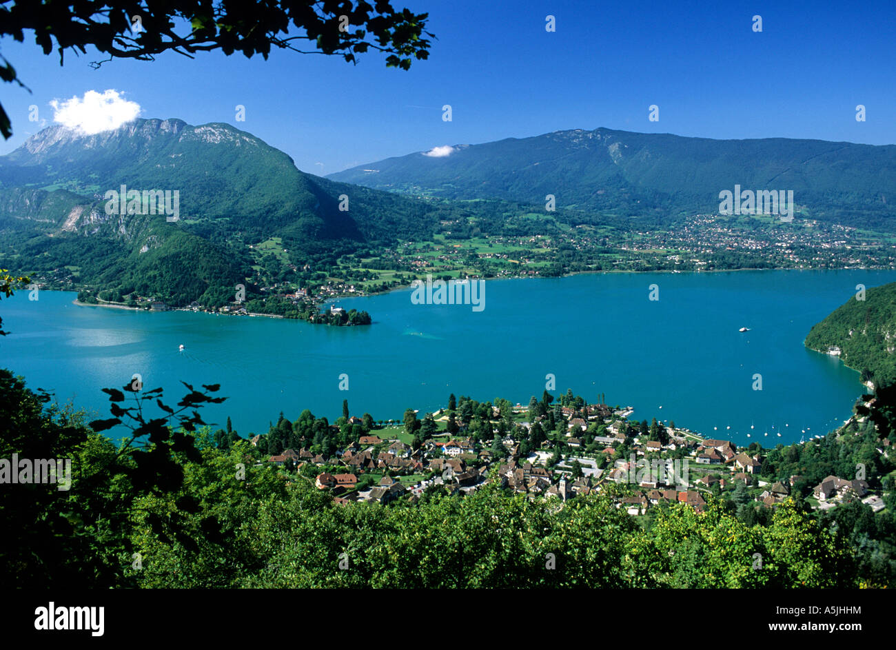 Village of Talloire Annecy Lake. Haute savoie. France Stock Photo - Alamy