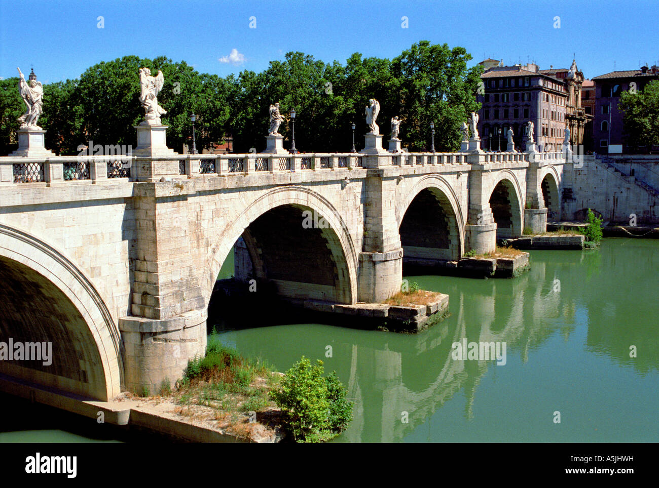 St. Angelo Bridge, Rome, Italy Stock Photo - Alamy