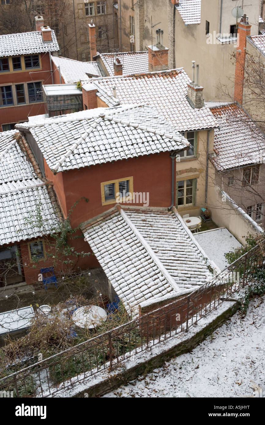 The Old Lyon in winter. Lyon. France Stock Photo - Alamy
