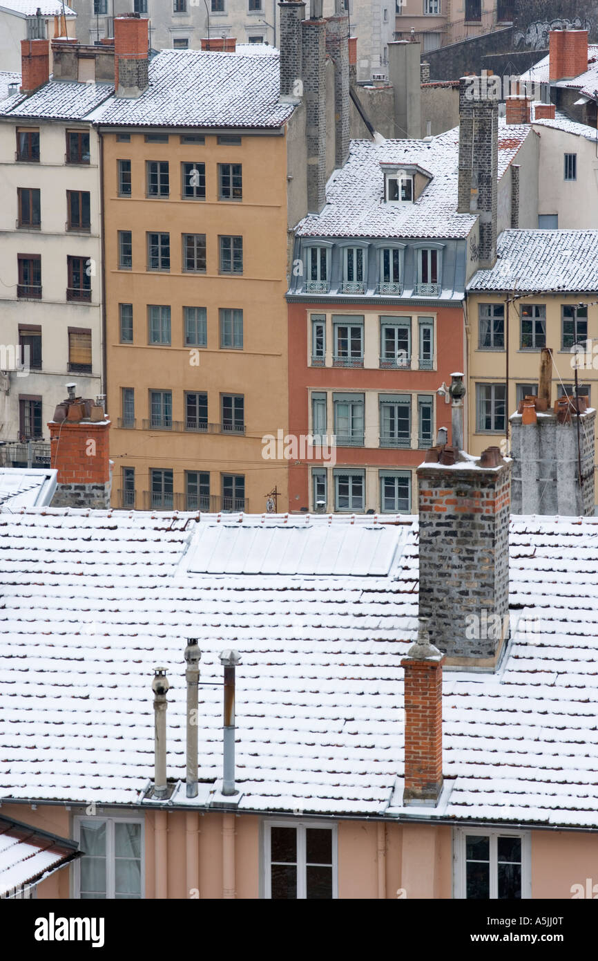 The Old Lyon in winter. Lyon. France Stock Photo - Alamy