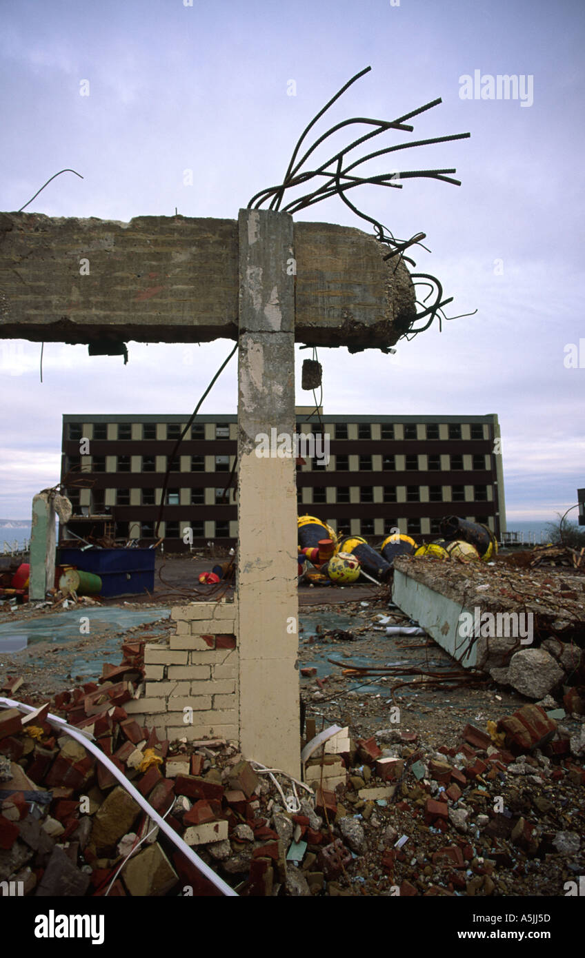 Demolition site on Portland in Dorset county England UK Stock Photo - Alamy