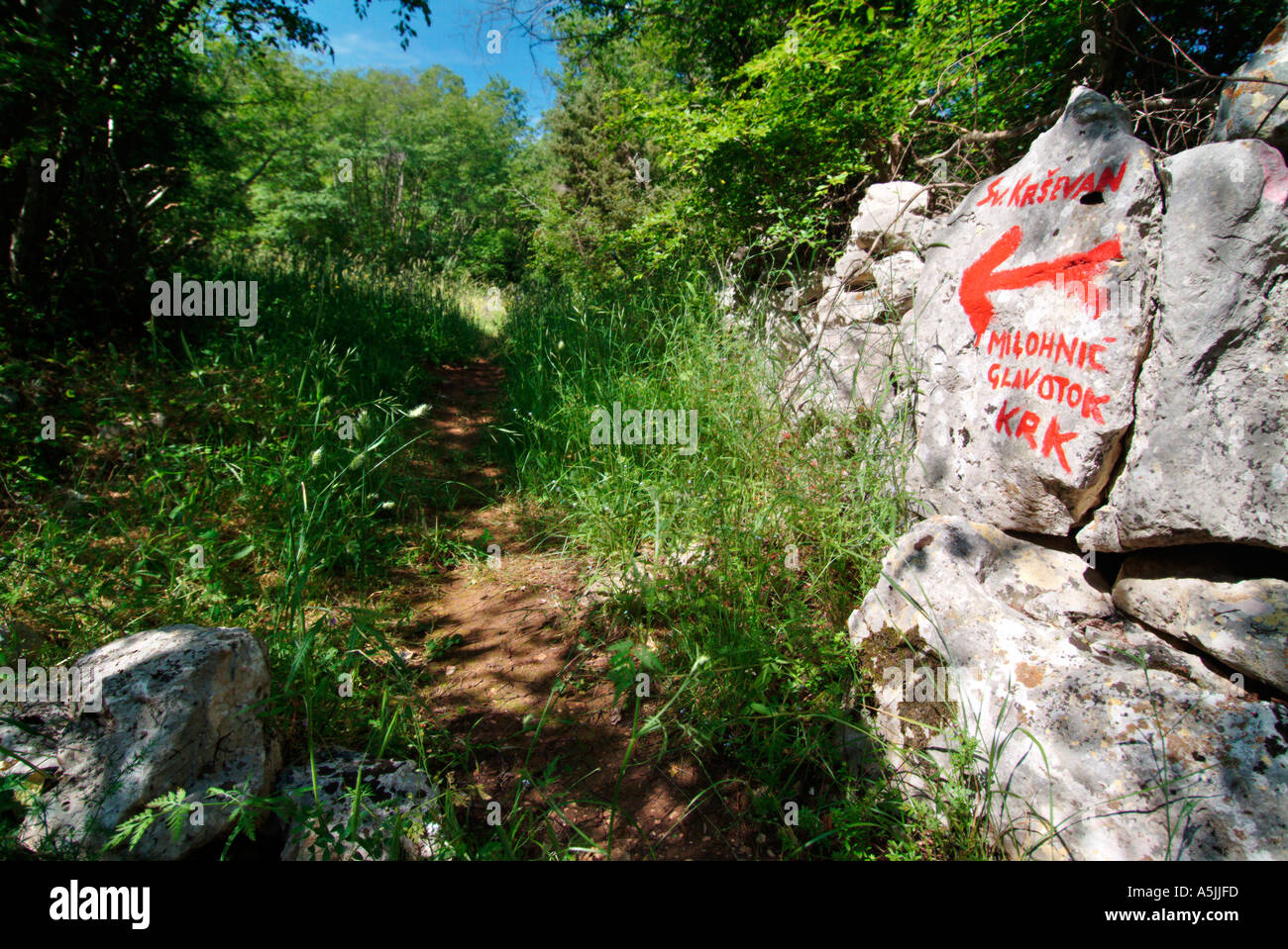 Showing path on island hi-res stock photography and images - Alamy