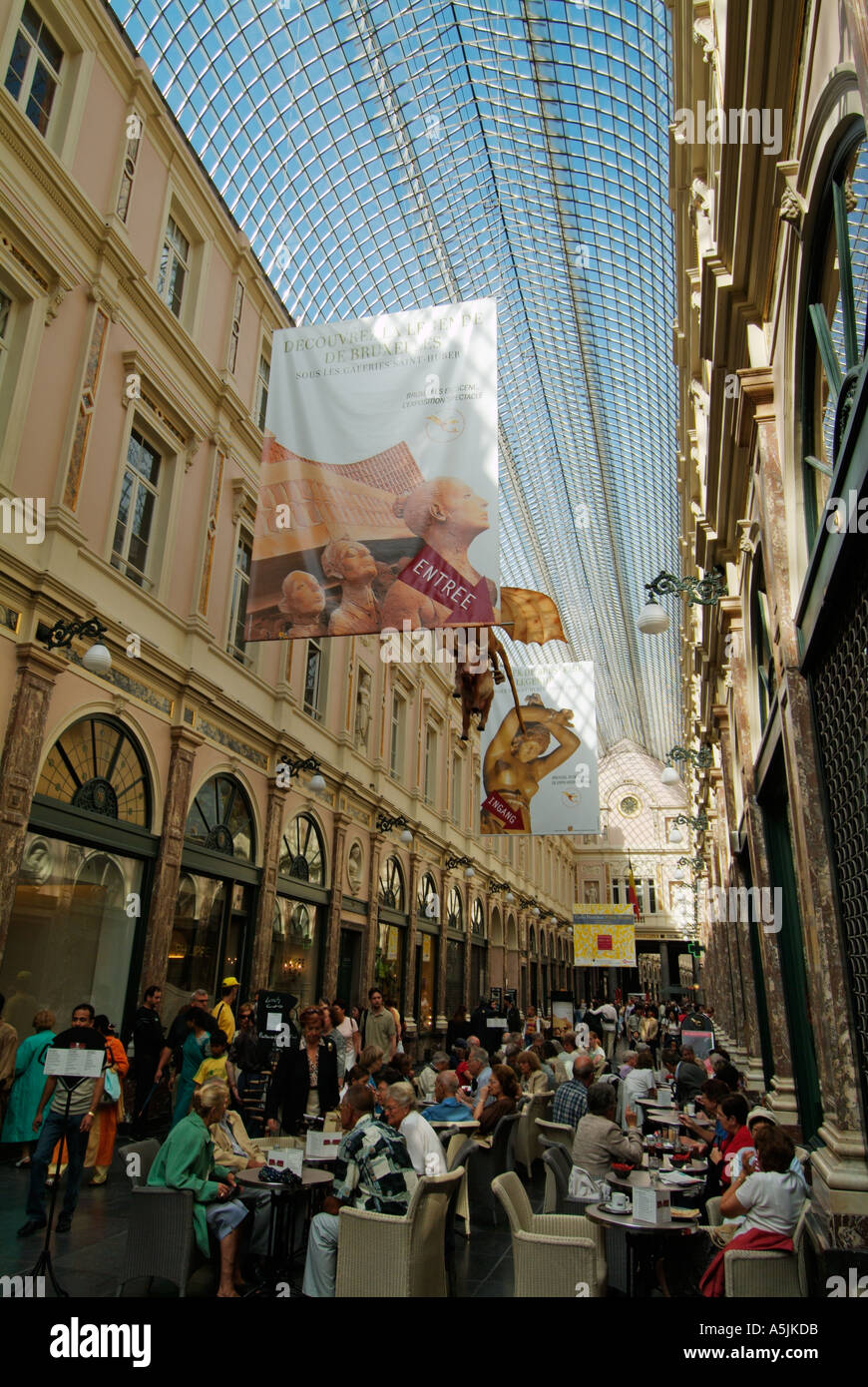 Galeries St Hubert a covered arcade with new and old fashioned shops ...
