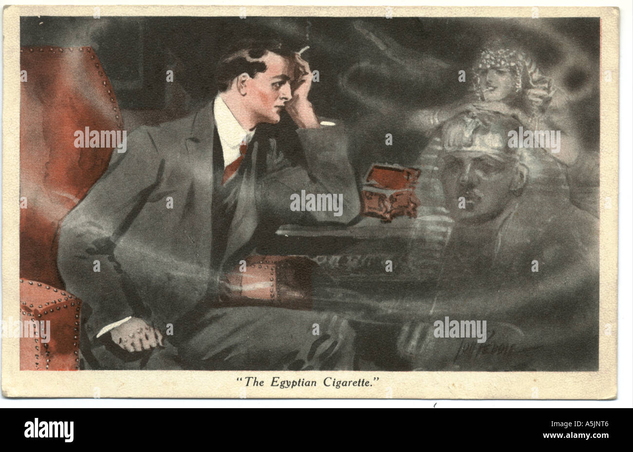 Only Tobacco Smoke - The Egyptian Cigarette circa 1920 Stock Photo - Alamy