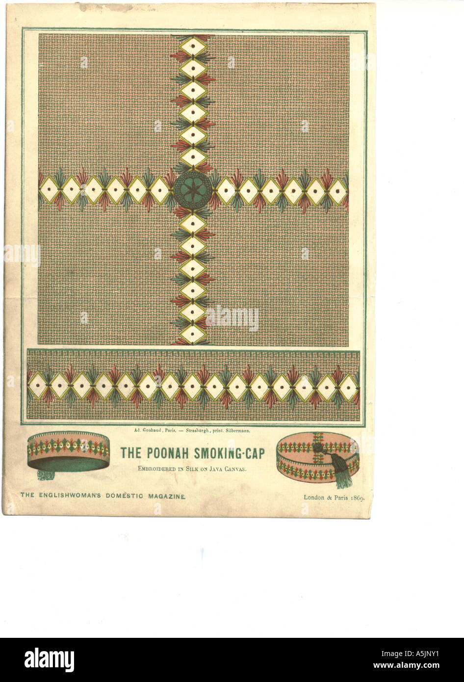 Victorian smoking cap pattern hi-res stock photography and images - Alamy