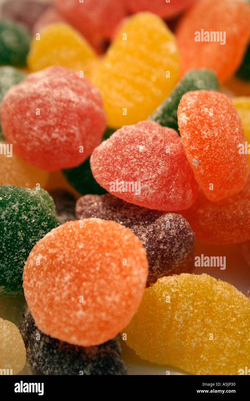 Fruit Pastilles Close Up Stock Photo - Alamy