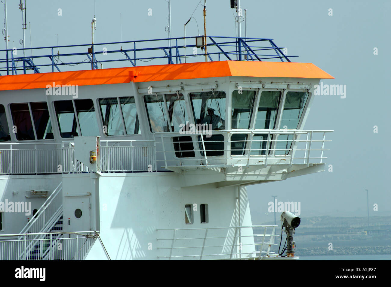 Bridge of Cross Channel Ferry Stock Photo - Alamy
