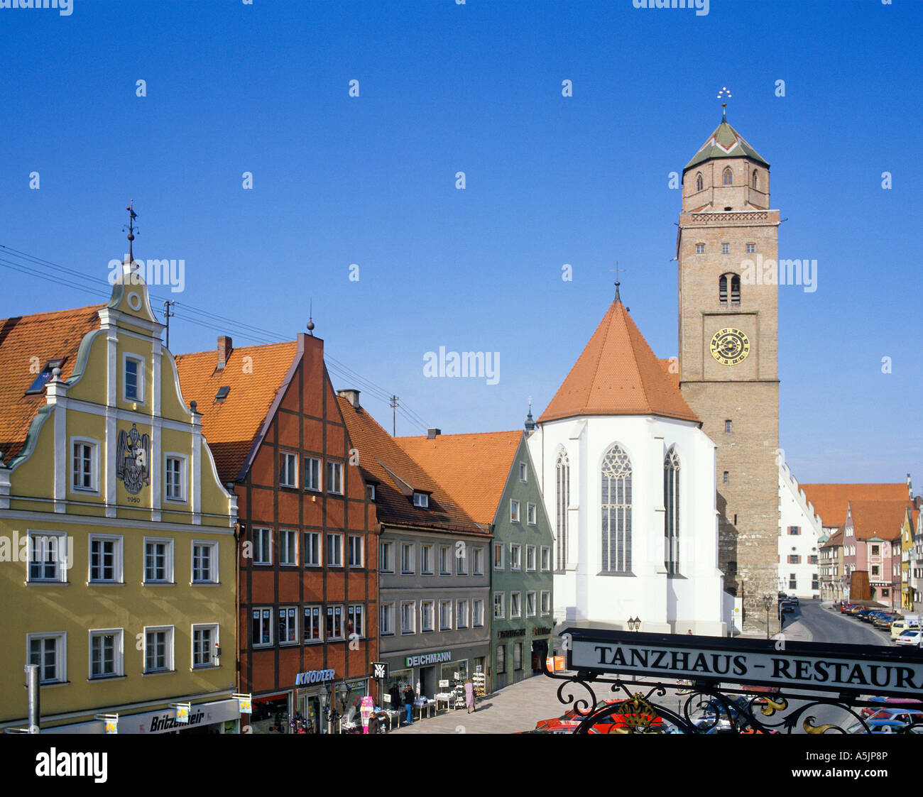 Donauwoerth Bavarian Swabia Bavaria Germany town parish church Our Lady ...
