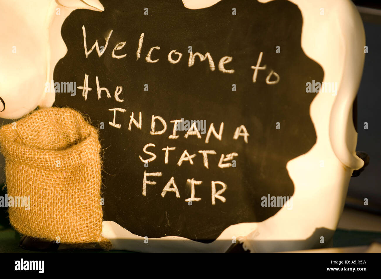 Welcome sign at the Indiana State Fair in Indianapolis Indiana Stock ...