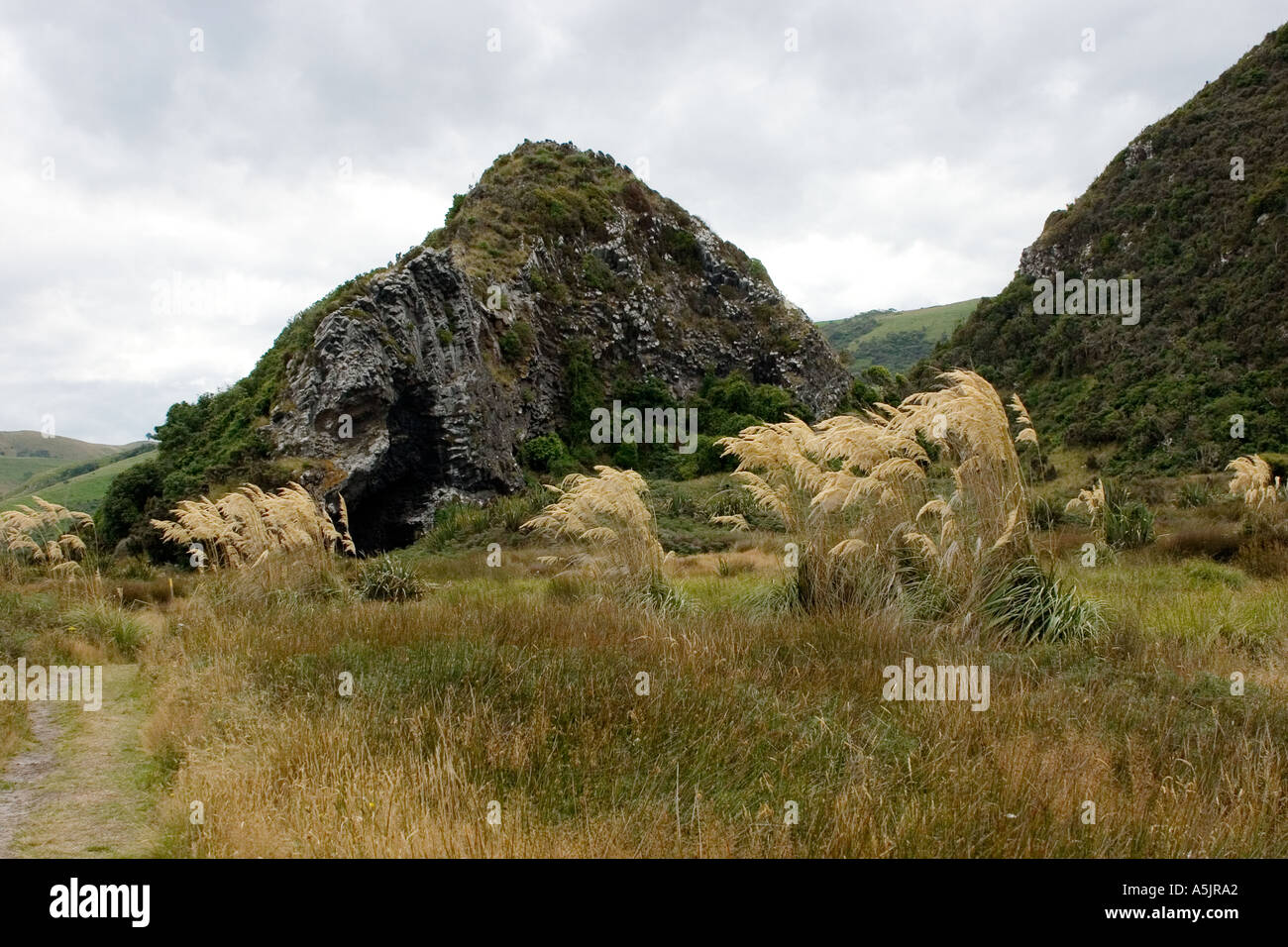 The Pyramids volcanic features at Okia flats Otago Peninsula New ...