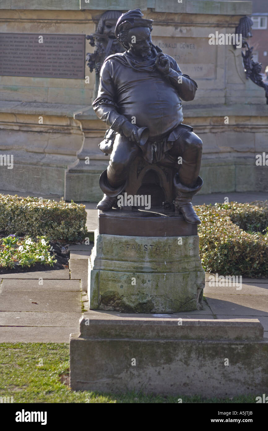 Statue of Falstaff Stock Photo - Alamy