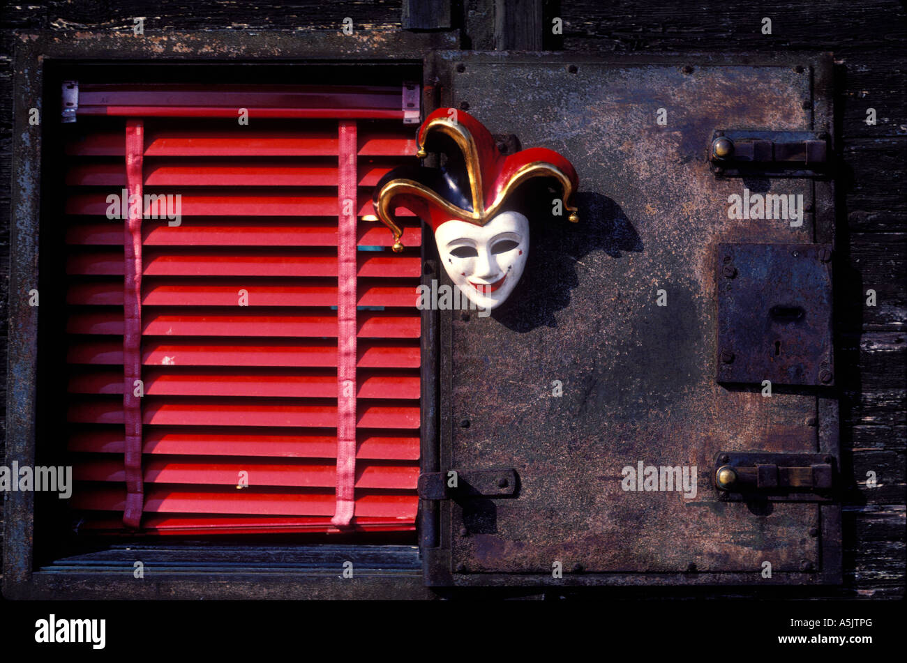 Mask by window Stock Photo - Alamy