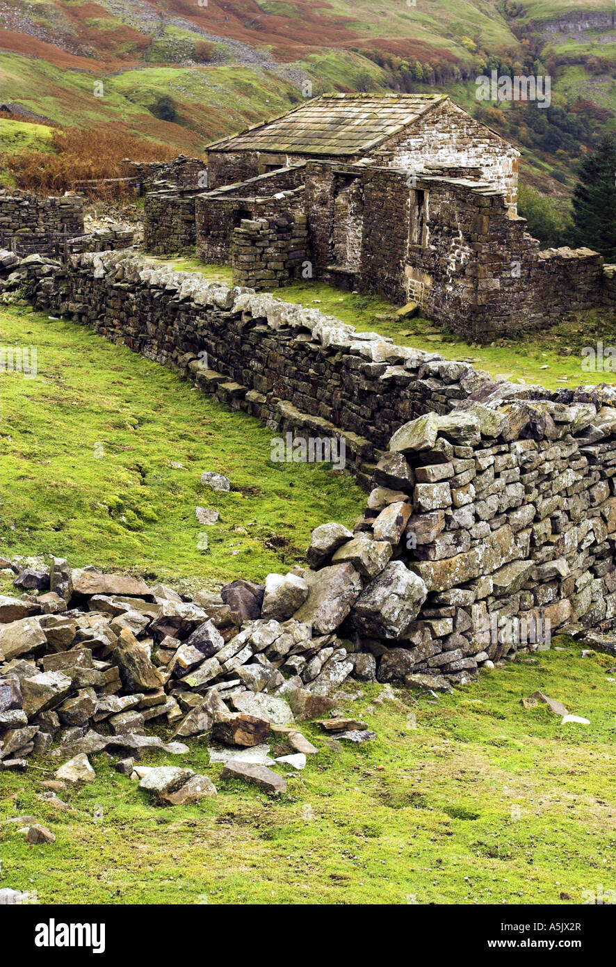 Crackpot Hall, near Keld, Swaledale. Once a luxurious hunting lodge to ...